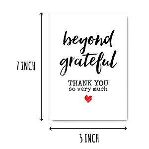 NTVShop Beyond Grateful Card - Gratitude Card - Thankful Card - Gift For Wedding Christmas Holiday