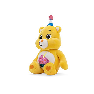 Care Bears 9" Bean Plush (Glitter Belly) - Birthday Bear - Soft Huggable Material!, Small