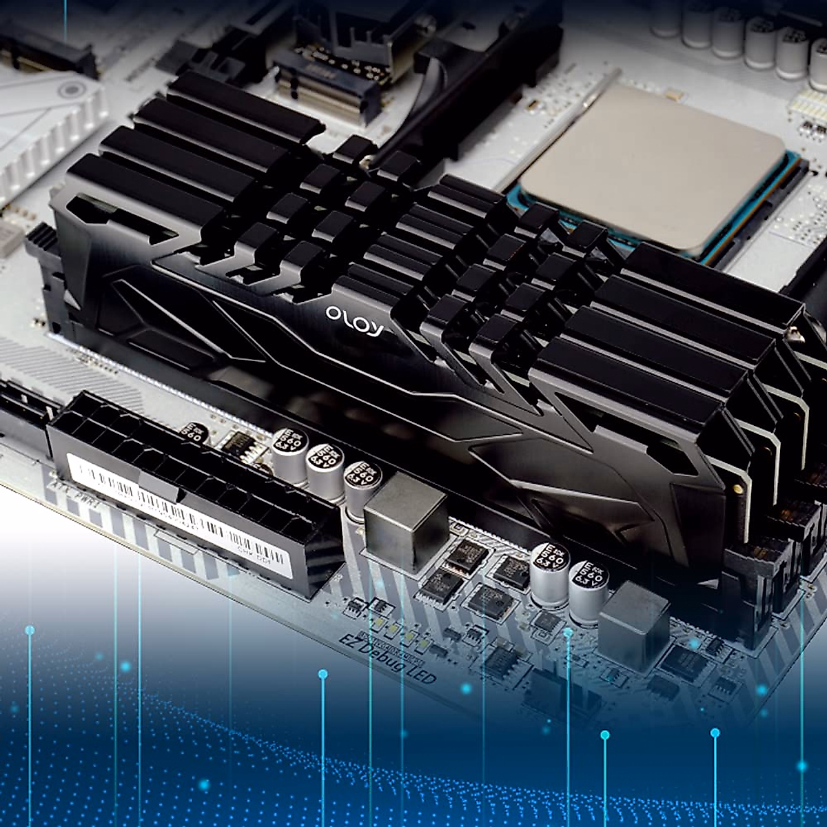 OLOy DDR4 RAM 16GB (2x8GB) 3200 MHz CL16 1.35V 288-Pin Desktop Gaming UDIMM (MD4U0832160BJ0DA)