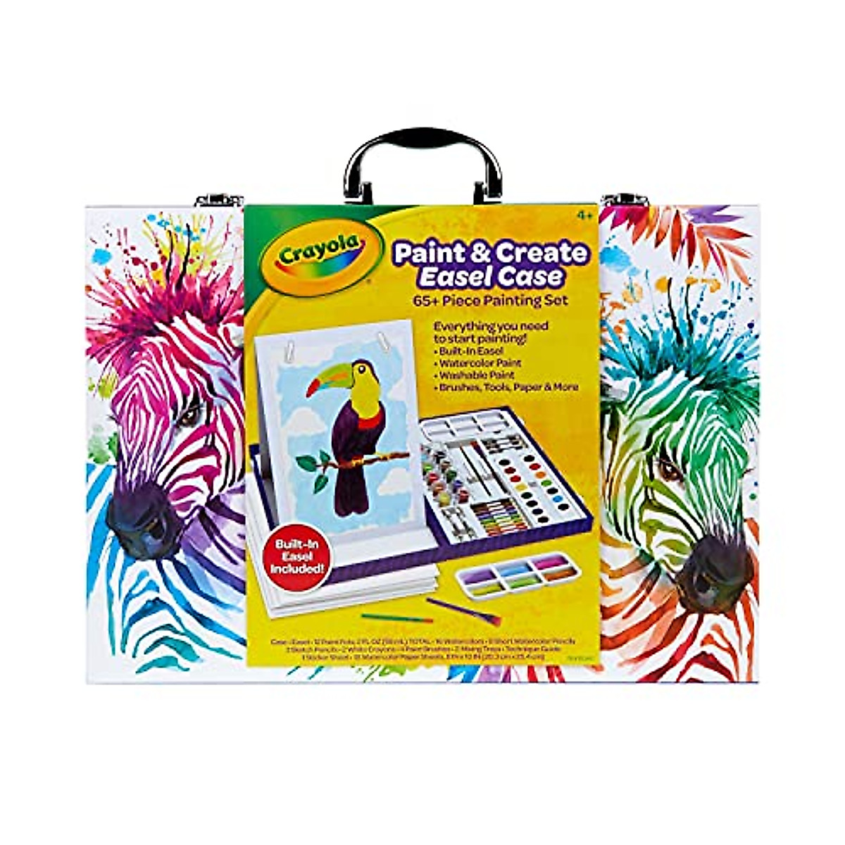 Crayola Table Top Easel & Art Kit (65 Pcs), Kids Painting Set, Gifts for Kids, Ages 4+