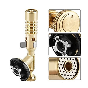 Professional Portable Brass Kitchen Cooking Gas Butane Culinary Torch Welding BBQ Flame Gun Professional Portable Brass Kitchen Burn Thoughtful Details