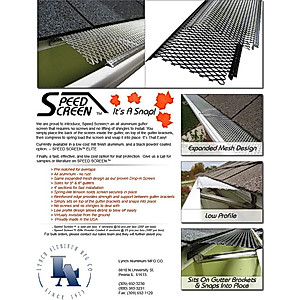 6" Small Hole Speed Screen / 6" Gutter Guard / 6" Gutter Protection Powder-coated Black (100ft/box)