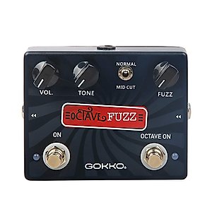 GOKKO AUDIO GK-31 OCTAVE FUZZ Overdrive Guitar Effects Pedal