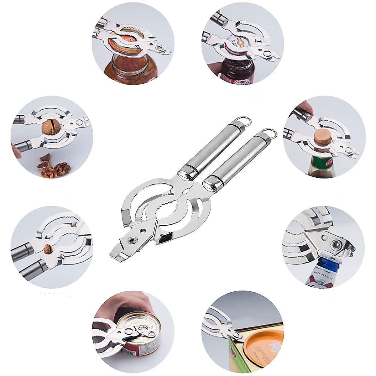 GoldNJade Jar Opener Heavy-Duty Lid Can Cap Remover Multi Purpose Hand Bottle Twist Tool Kitchen