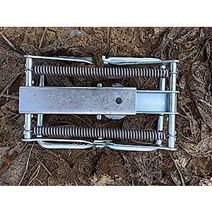 Marinebaby Easy Set Mole Eliminator Trap, Mole and Gopher Trap, Galvanized Steel Mole Trap, Sliver Color 2sets