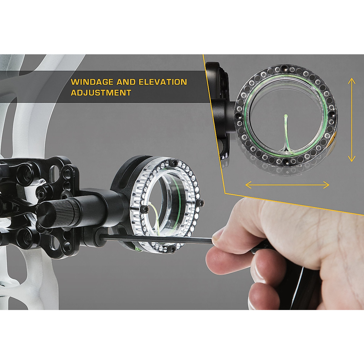 Trophy Ridge Drive Slider Bow Sight , Black