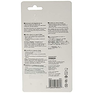 Joseph Joseph Duo Solid Spoon with Integrated Tool Rest,Black/Gray