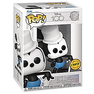 POP Disney: Disney 100 - Oswald The Lucky Rabbit Limited Edition Chase Funko Vinyl Figure (Bundled with Compatible Box Protector Case), Multicolored, 3.75 inches