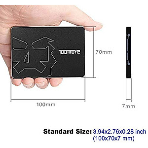 TOPMORE TLC 240GB 2.5 Inch SATA III Internal Solid State Drive SSD | Made in Taiwan (240GB)