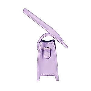 Cute Purse Mini Crossbody Bags for Women Top Handle Clutch Handbag (Light Purple)
