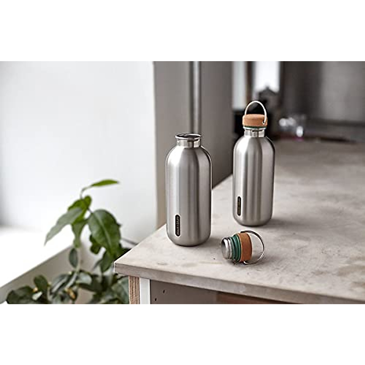 BLACK + BLUM BAM-WBB-S010 Steel Bottle, 600ml, Olive