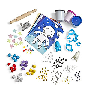 hand2mind Wonders of Space Sensory Activity Kit, Loose Parts Play Materials for Kids, Sensory Box, Montessori Sensory Bin with Lid, Space Toys, Fine Motor Toys, Play Therapy Toys, Arts and Crafts Kits