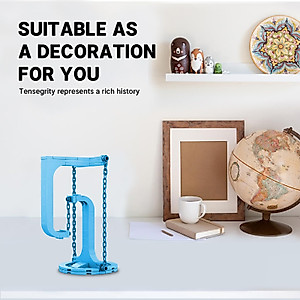 WINNER SPACE Tensegrity Sculpture Creative Building Sets, MOC Tensegrity Table Balancing Model, Physics Toy, Halloween Decor Christmas Easter Gifts for Boys Girls, Orange (66 PCS)