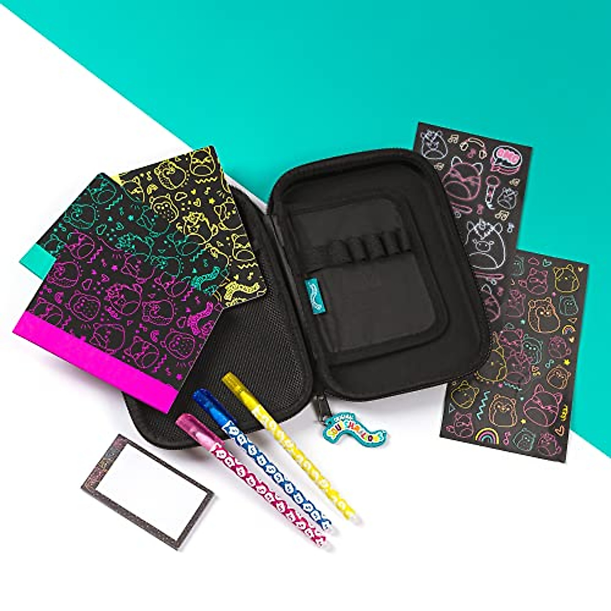 Fashion Angels Squishmallows Stationery Set - Includes 3 Mini Journals, Memo Pad, Supply Box, Squishmallows Stickers and 3 Gel Pens - Join The Squish Squad - Cute Stationary Set - Ages 6 and Up…