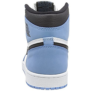 Nike Men's Air Jordan 1 Mid Shoes, White/University Blue-black, 9