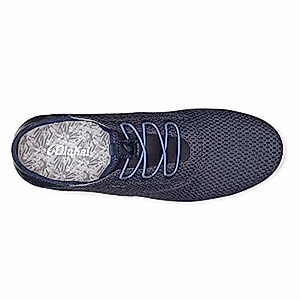 OLUKAI Alapa Li Men's Athletic Sneakers, Breathable Mesh & Moisture-Wicking Design, No Tie Laces, Lightweight & Supportive, Trench Blue/Trench Blue, 11