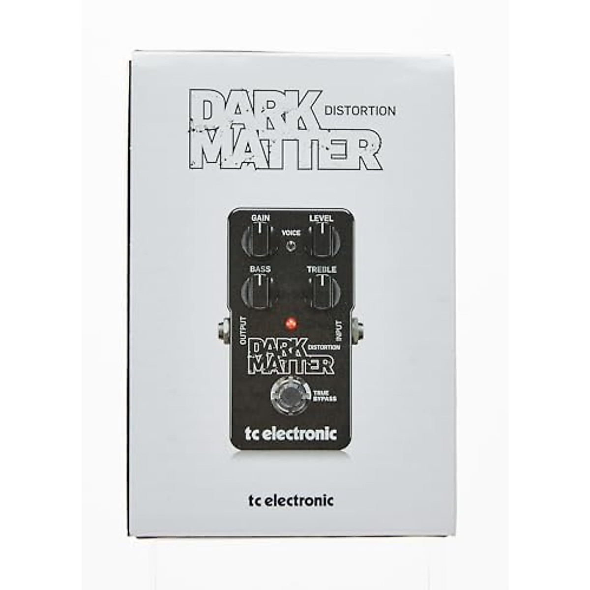 TC Electronic DARK MATTER DISTORTION Phenomenal Distortion Pedal with Extreme Dynamic Range, Two-Band EQ and Voicing Switch