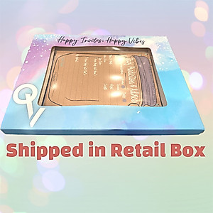 QualityVibe Baby Prediction and Advice Cards Set Of 50. Baby Shower Activity Games. Kraft Style & Mason Jar Background. Thick and easy to write on with any Pen.