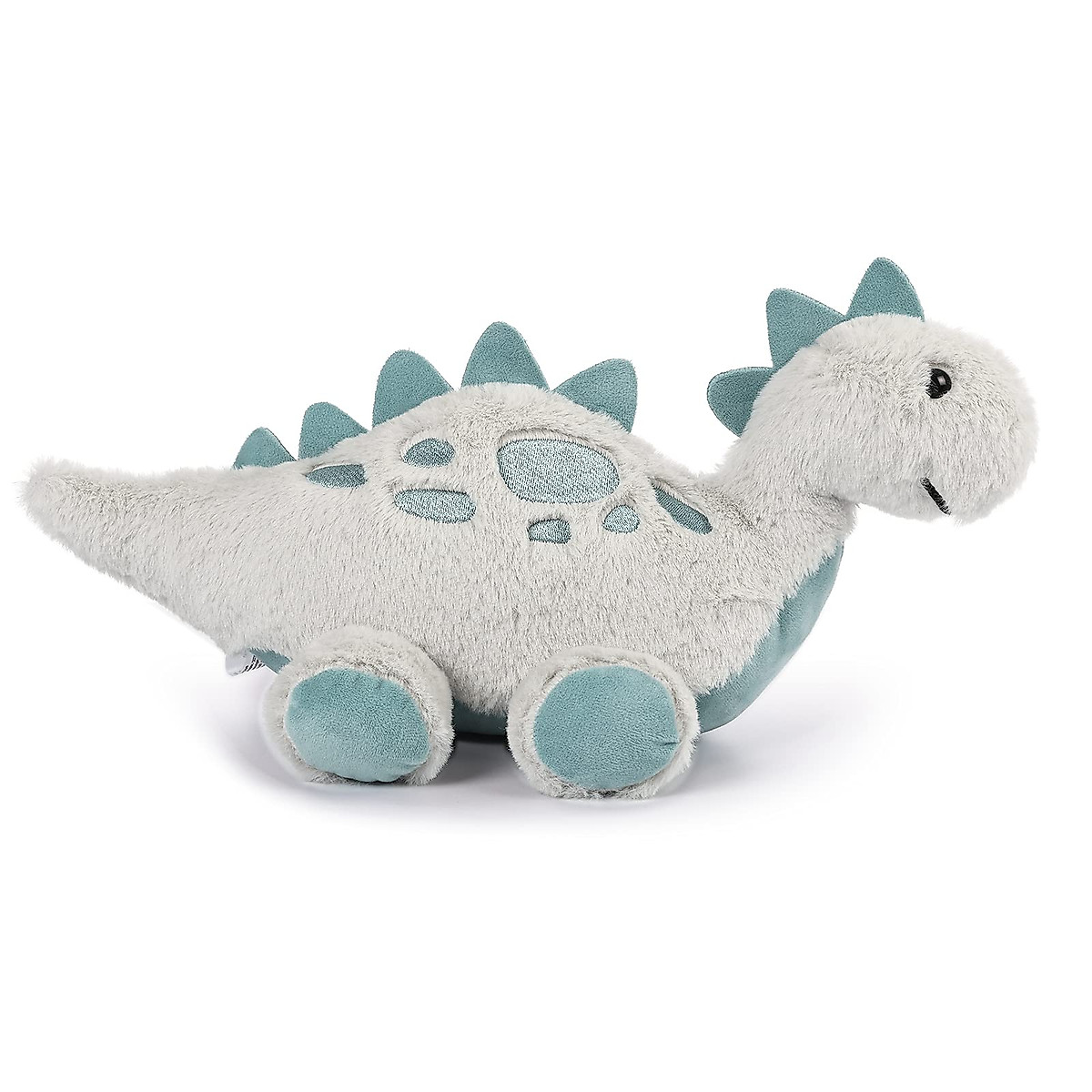 TCBunny Baby Dinosaur Bedtime Stuffed Animal Plush Toy 15", Stephan(Stegosaurus-Grey)
