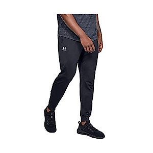 Under Armour Men's Sportstyle Tricot Joggers , Black (001)/White , X-Large