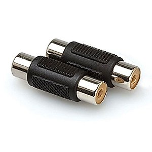Hosa GRA-101 RCA to RCA Couplers, 2 Pieces