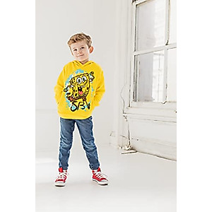 SpongeBob SquarePants Little Boys Fleece Fashion Pullover Hoodie Yellow 6