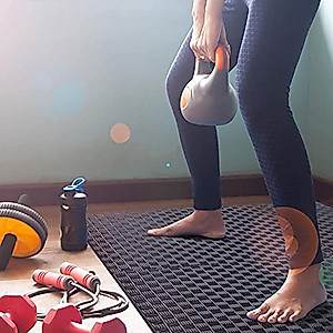 Gym Flooring Puzzle Exercise Mats: Sportneer 1/2" Thick 12" x 12" Interlocking Floor Mats EVA Foam Exercise Tiles for Home Gym Fitness Equipments with Border Waterproof Workout Anti-Slip Mat 12 Sqft