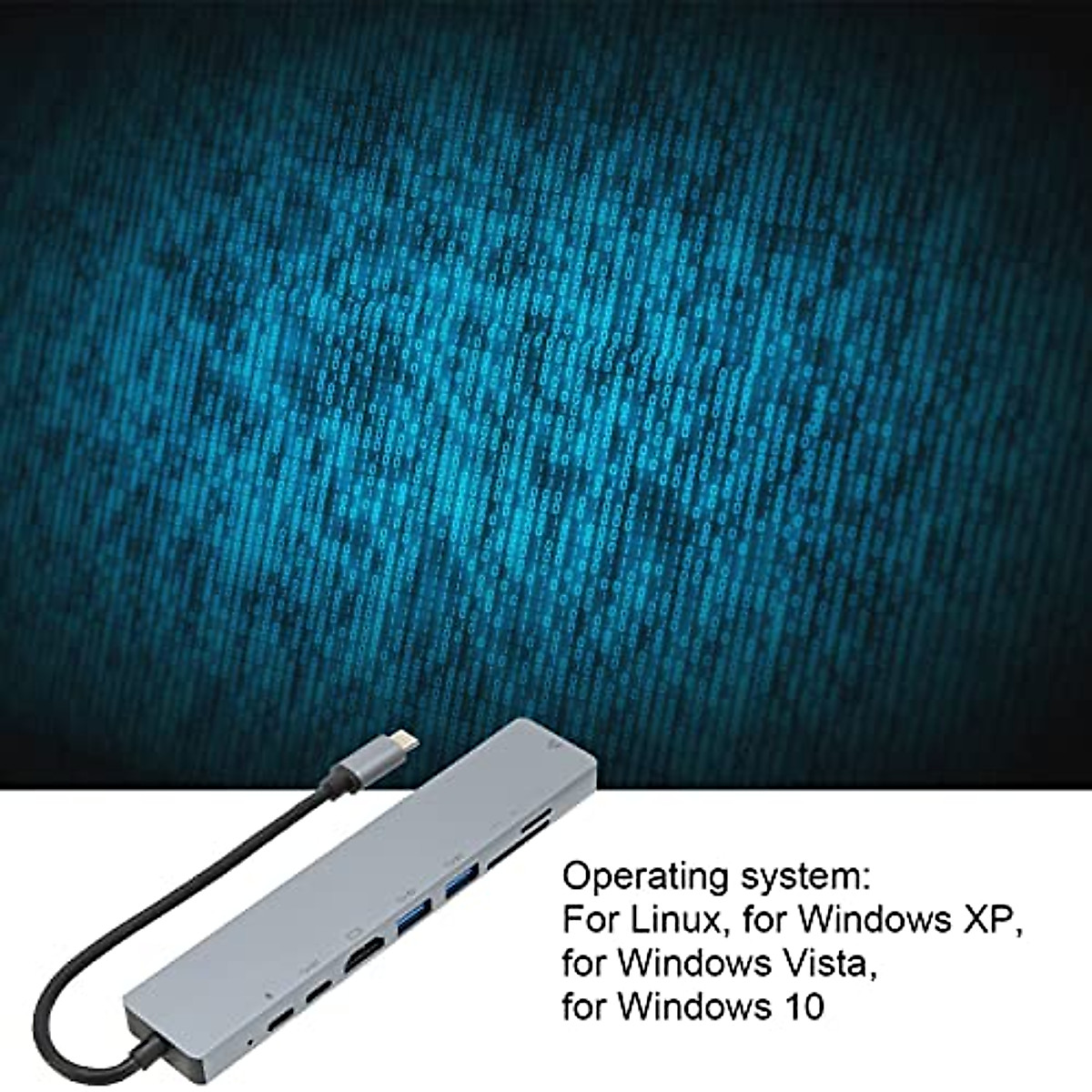 USB C Hub,8 in 1 USB C Dongle for Keyboard Mouse USB Drive Hard Disk Headset, USB C Dock Multiport Adapter , PD Charging Port,Extended and Mirror Mode for TV/Projector