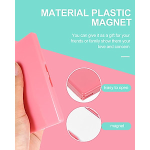 Magnetic Needle Storage Case, Rectangle Magnetic Needle Keeper Cross Stitch Manual DIY Sewing Stitching Pin Storage Box Plastic Cross Stitch Sewing Knitting Pin Organizer Container Tool