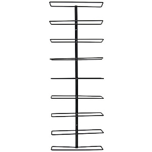 Southern Homewares Nine Bottle Wine Display Simple Storage Wall Rack - Kitchen Organization for Wine or Spirits