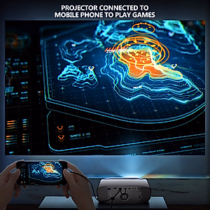 Movie Projector, GooDee Portable Outdoor Native 1080P Home Theater Video Projector, Full HD LCD 300 Inch, contrast 10000:1 with 100,000 hrs Lamp Life, Compatible with PC, PS4, TV Stick, HDMI, YG620