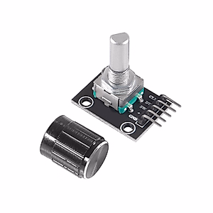 MELIFE 8pcs KY-040 Rotary Encoder Module Brick Sensor Development Board with Knob Cap DIY Kit for KY-040