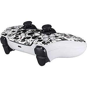 Skinit Decal Gaming Skin Compatible with PS5 Controller - Officially Licensed Disney Mickey Mouse Face Pattern Design