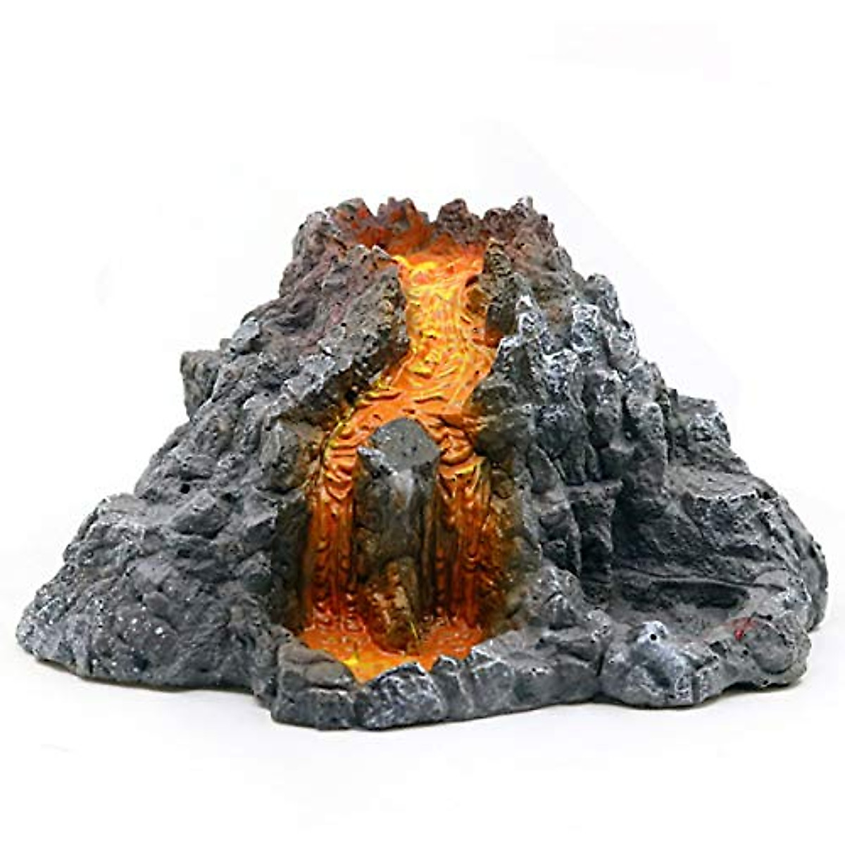 S-Lifeeling Tank Decoration Volcano Landscape View Tank Ornament Volcanic Stone Fish Tank Aquarium Decorations