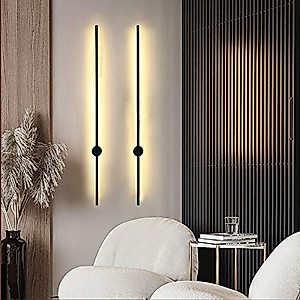 TFCFL 1Pc LED Linear Wall Lamp Modern Outdoor Long Strip Wall Mount Lighting Fixture IP67 Waterproof Garden Porch Sconce Lantern Sconces Luminaire/Bedroom Bedside Licht