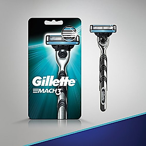 Gillette Mach3 Men's Razor, Handle & 1 Blade Refill