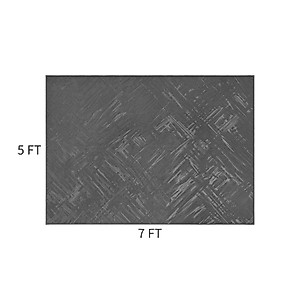 AMOAMI 3D Modern 5x7 Area Rugs Machine Washable Area Rug Non Slip Dark Grey Rugs for Living Room Super Soft Living Room Rug Room Decor Aesthetic Rugs for Bedroom,Office,Dining Room, Kids Playroom