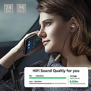 USB C Splitter for iPhone 15, Dual USB C Audio and Charge Adapter 60W Fast Charge Fit with iPhone 15 Pro Max Plus, Galaxy S23 S22 Ultra/S21/Note 20, Google Pixel 7 6 Pro 5, i-Pad Pro (Not for Data)
