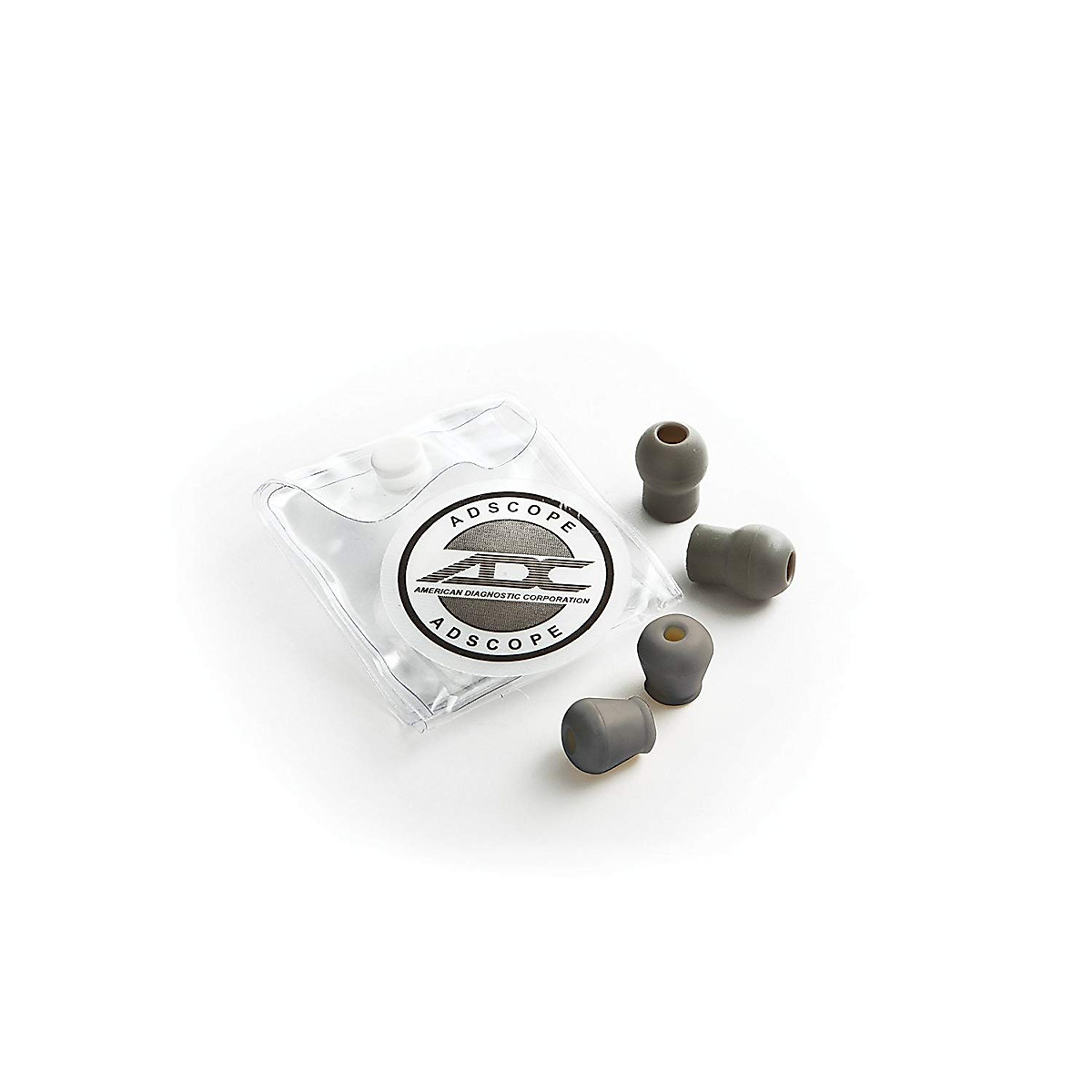 ADC 612BK Adscope Lite Model 612 Lightweight Platinum Clinician Stethoscope with Tunable AFD Technology, 30.5" Length, Black