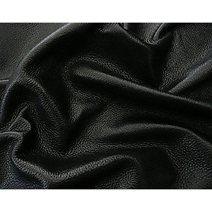 REED Leather HIDES - Cow Skins for Arts & Crafts (8 inches X 11 Inches, Black)