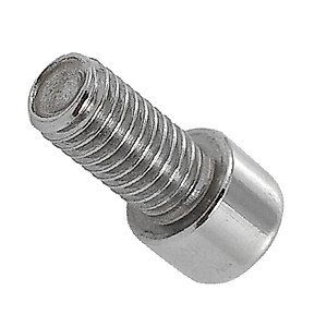 sourcing map 5pcs M4x10mm Hex Socket Head Bolt Screws, Stainless Steel Silver Tone