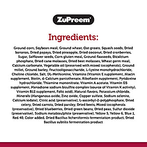 ZuPreem Smart Selects Bird Food for Large Birds, 4 lb - Everyday Feeding for Amazons, Macaws, Cockatoos