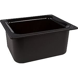 Carlisle FoodService Products CM110103 Coldmaster Insulated Food Pan, 1/2 Size, 6 quart, Black