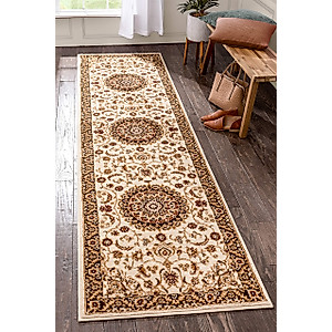 Well Woven Delos Red Traditional Oriental Medallion Floral Area Rug 8x10 (7'10" x 9'10")