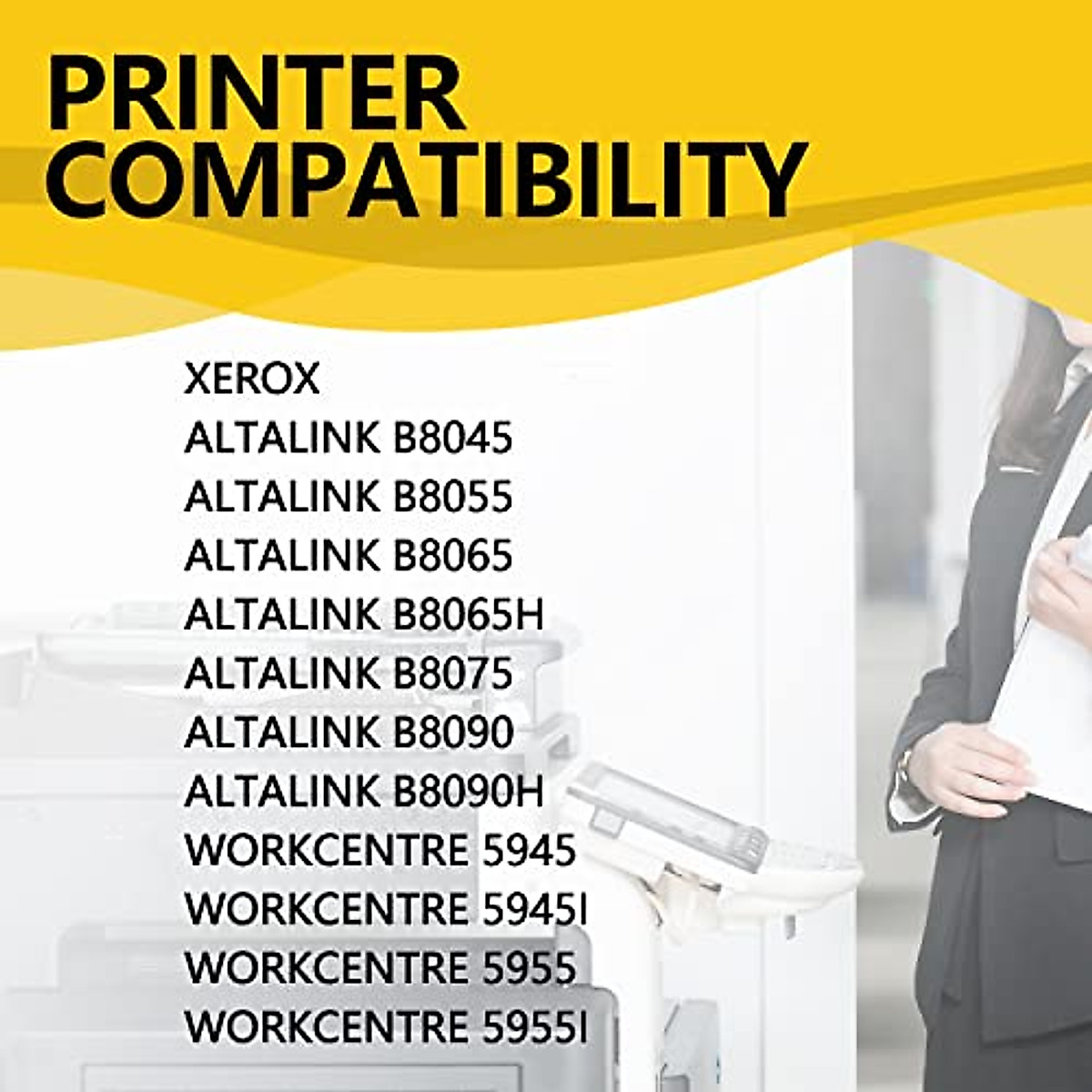 ZHANBO Remanufactured 006R01605 Black Toner Cartridge Replacement for Xerox WorkCentre 5945 5955 5945i 5955i AltaLink B8045 B8055 B8065 B8075 B8090 Printers 1PK