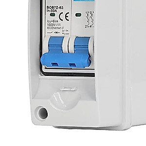 DC1000V 50A Disconnect Switch Solar Photovoltaic DC Distribution Box Solar Panel Solar Inverter Distribution Box IP65 Waterproof PV Solar Miniature Circuit Breaker for Home RV Car