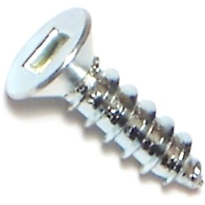 Hard-to-Find Fastener 014973302191 Square Drive Flat Wood Screws, 8 x 5/8, Piece-125