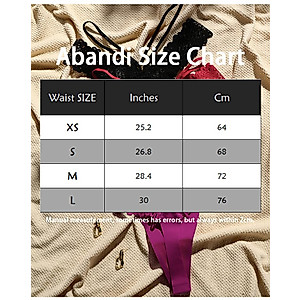 abandi Lace G-String Thongs,Sexy T Back Strappy Panties,Criss Cross Cutout Thong Panties,No Show Underwear 4 Pack,Size M