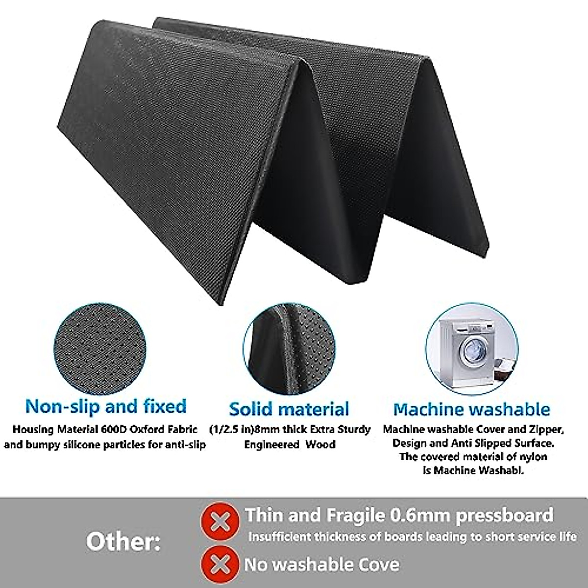 Imperius® Sleeper Sofa Bed Support Board,Sleeper Sofa Support for Sofa Bed Slats,Sleep Sofa Bar for Sofa Bed or Pullout Couch,No Assembly Needed (Full 48x48)