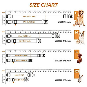 Timos Dog Collar for Small Medium Large Dogs,Adjustable Soft Puppy Collars with Quick Release Buckle,Sunset Valley,L Length 15.94''-25.59''